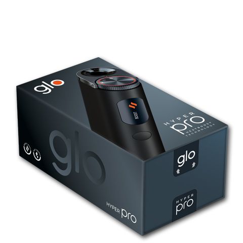 glo Tabak Heater Hyper Pro Device Kit Obsidian Black